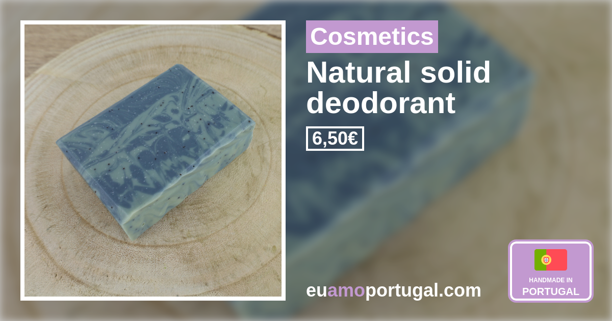 Natural solid deodorant - Mint and tea tree fragrance