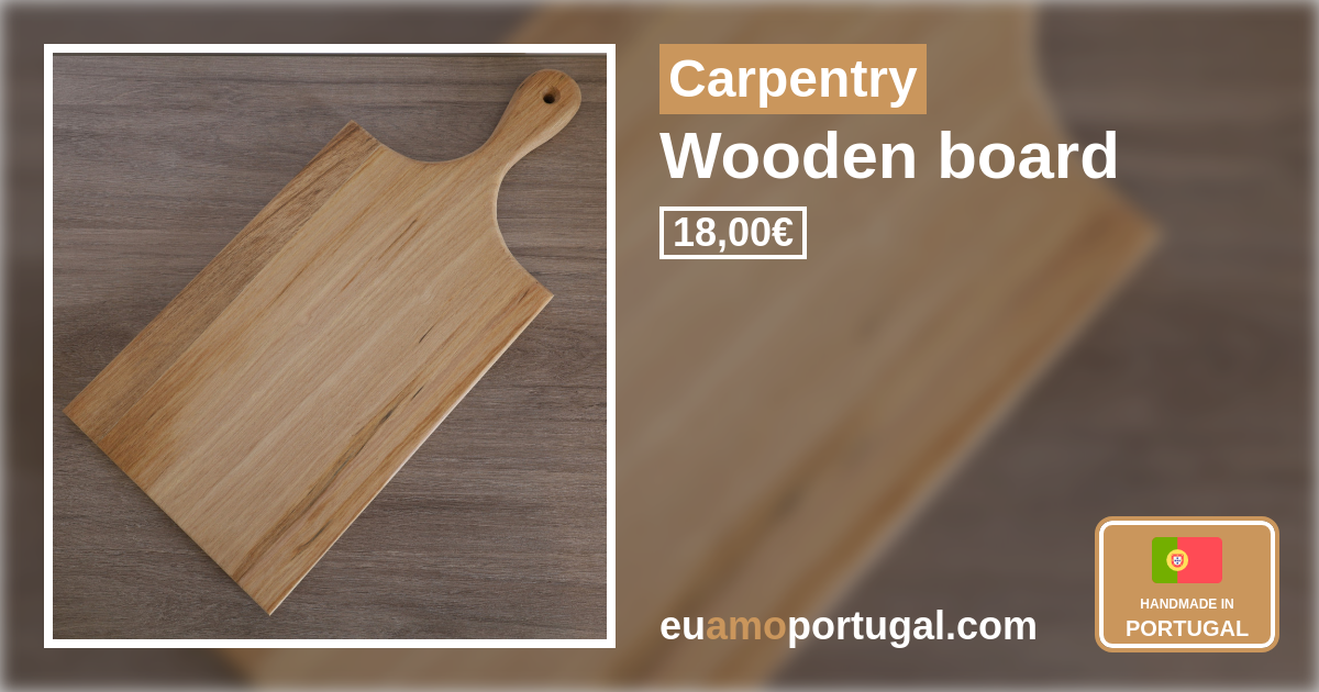 Handmade chestnut wood board