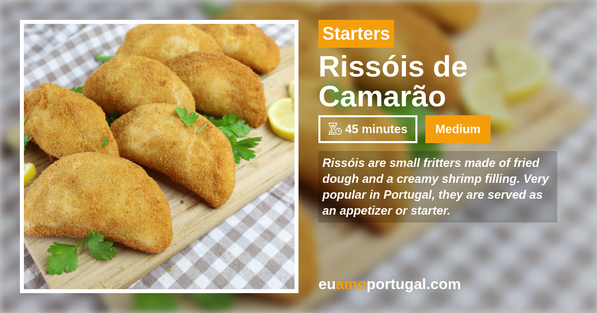 Rissóis de Camarão - Portuguese recipe for shrimp fritters