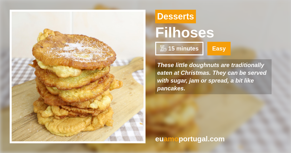 Traditional recipe of Filhoses - Portuguese Christmas fritters