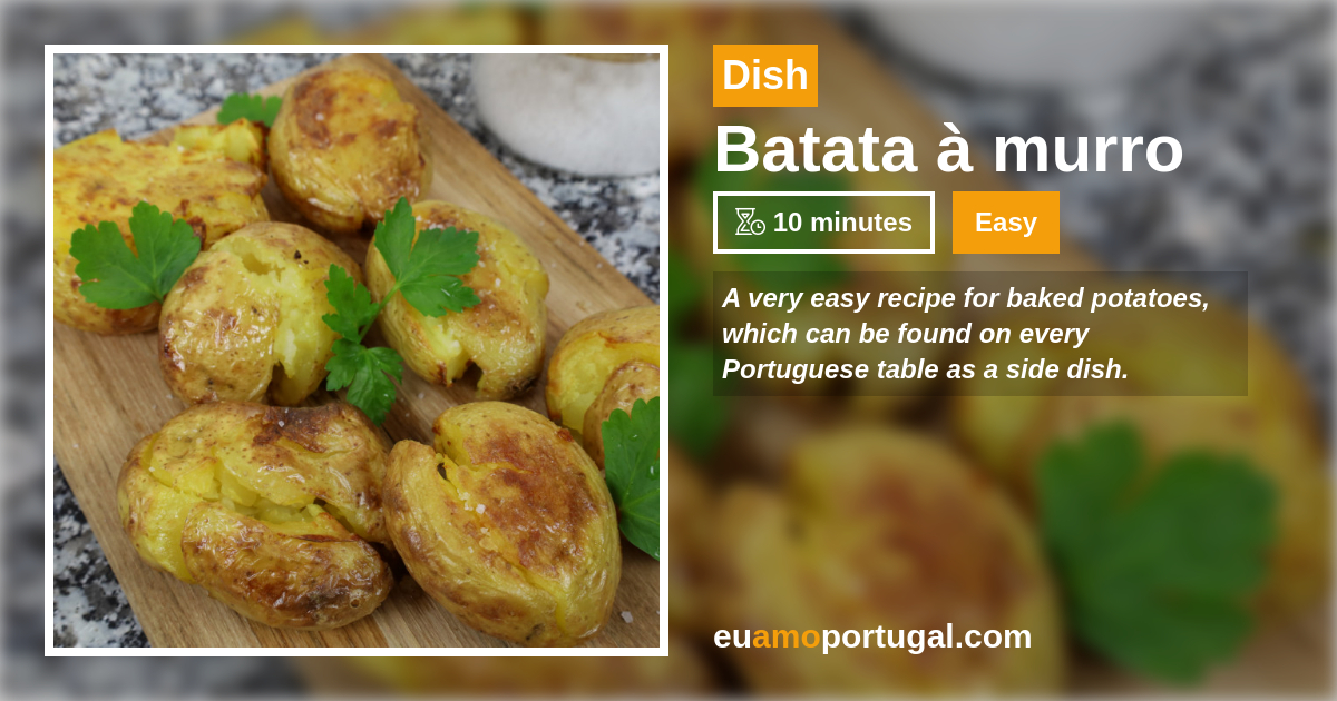 Batata à murro - Punched Potatoes - Portuguese Recipe