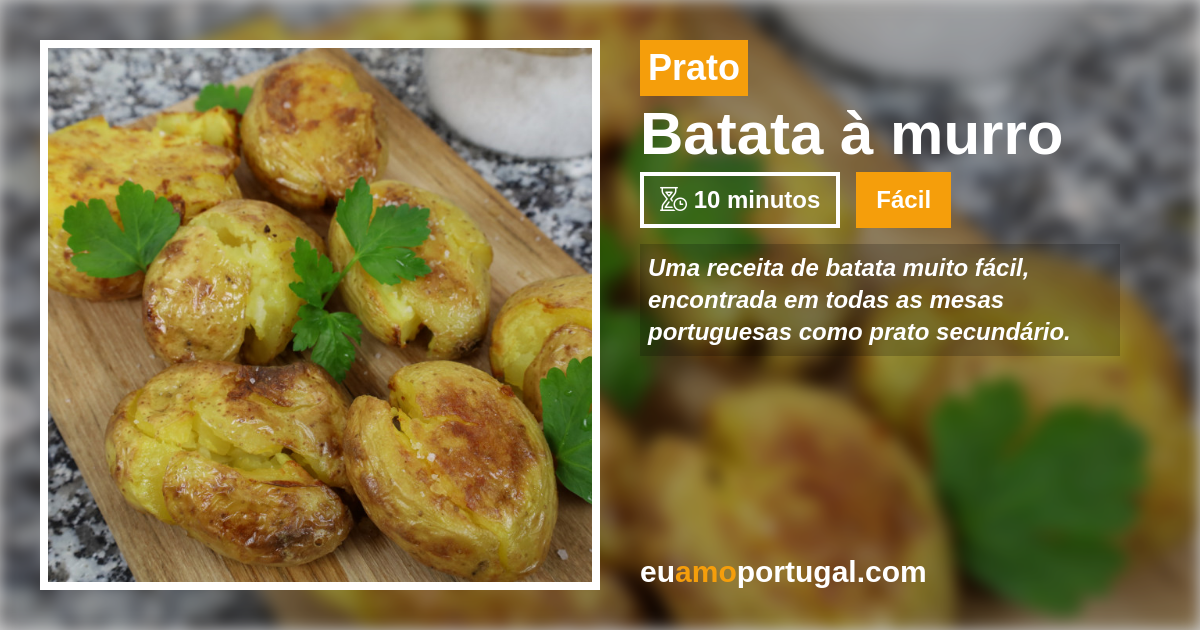 Batata à murro - Receita original - Rápido e Fácil