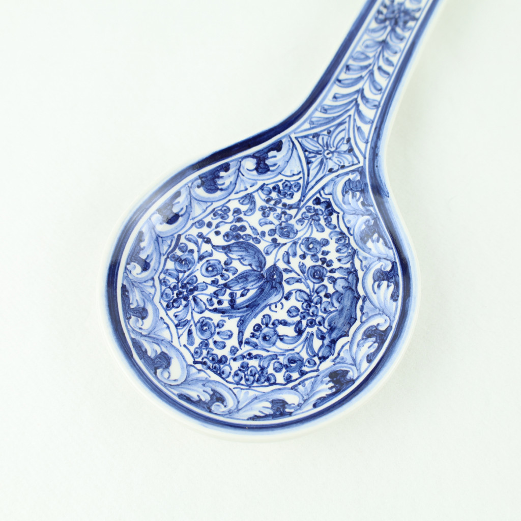Coimbra blue ceramic spoon holder - Portuguese Product