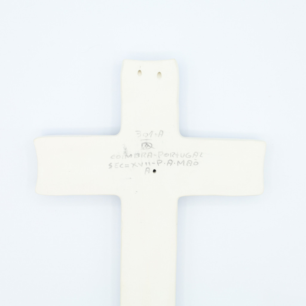 Decorative ceramic cross, hand painted in Portugal