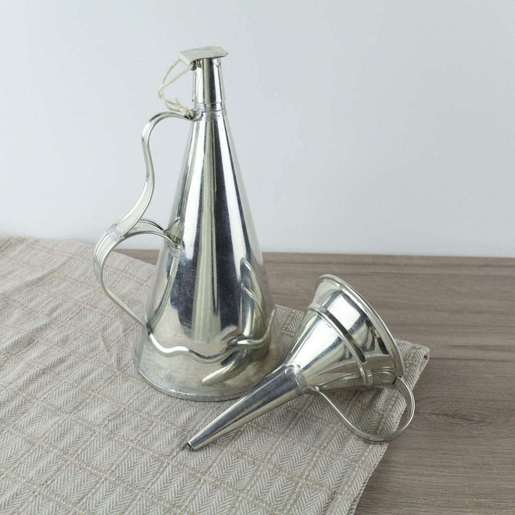 Handmade small funnel - line pattern