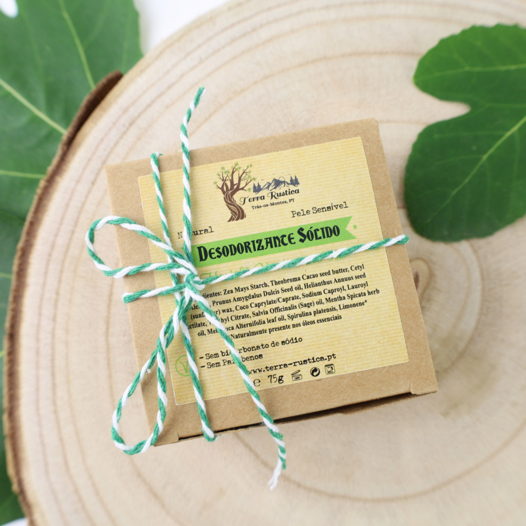 Natural solid deodorant - Mint and tea tree fragrance