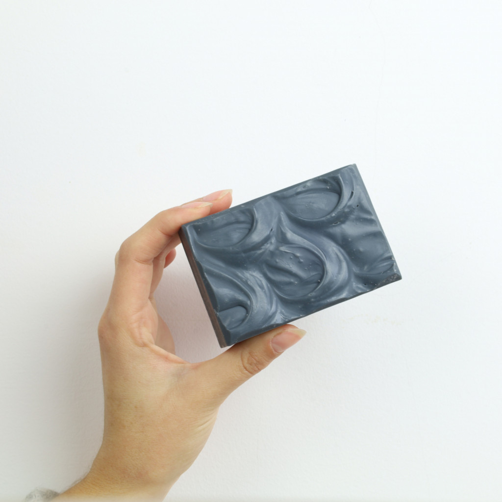 Handmade coal soap