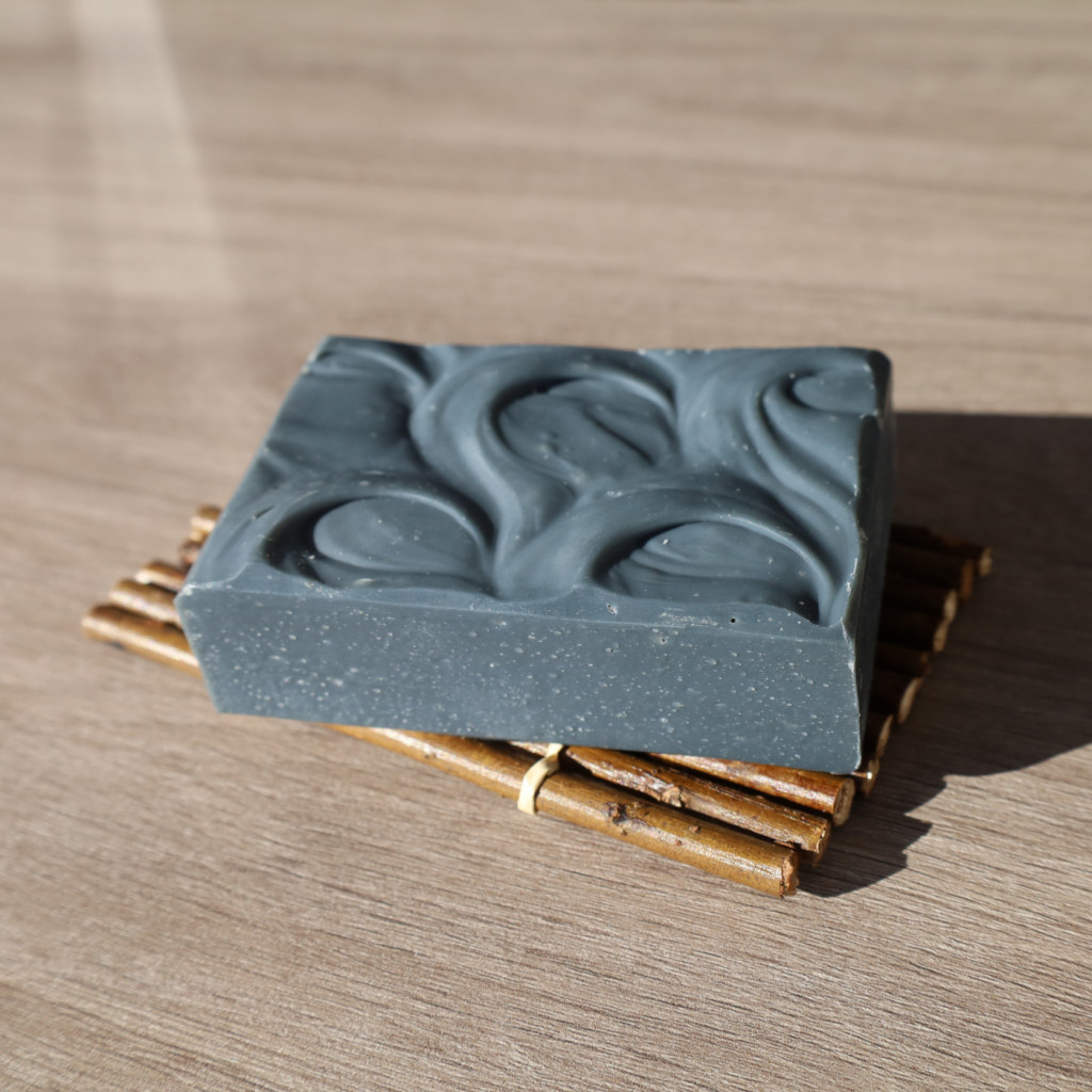 Handmade coal soap