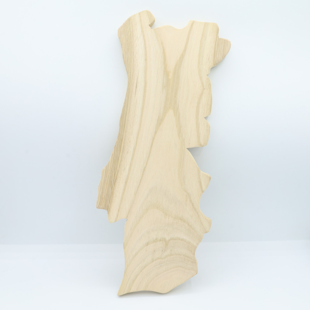 Mapa decorativo de Portugal em madeira [Produto artesanal]